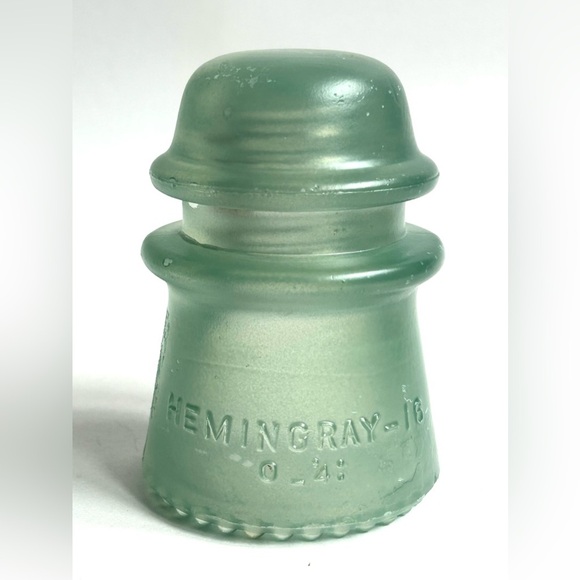 Vintage | Accents | Antique Vintage Glass Insulator Hemingray 6 Jade ...